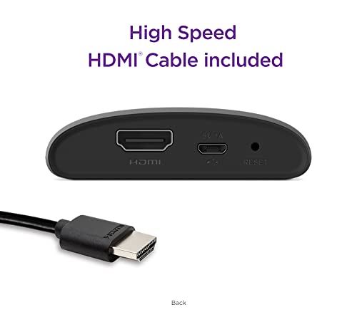 Roku Express (New, 2022) HD Streaming Device with High-Speed HDMI Cable and Simple Remote (no TV controls), Guided Setup, and Fast Wi-Fi