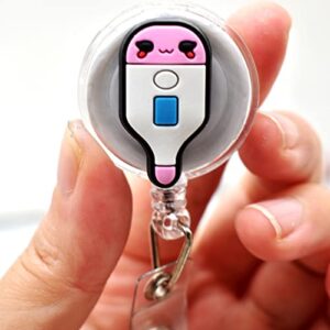 YEALQUE 10 Pack Nurse Badge Reel Holder Retractable Nursing ID Badge Reels Cute for Nurses Doctor Medical Health Hospital Office Worker Gifts(A-10PCS) …