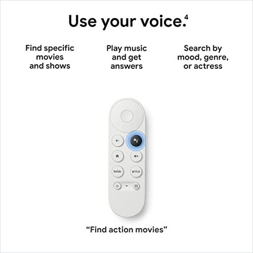 Chromecast with Google TV (HD) - Streaming Stick Entertainment on Your TV with Voice Search - Watch Movies, Shows, and Live TV in 1080p HD - Snow