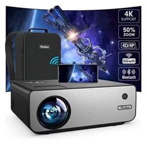 projector with wifi and bluetooth,tkisko 480asin 18000l native 1080p outdoor video projector 4k supported,smart home theater movie projector, compatible with ios/android/pc/xbox/ps4/tv stick/hdmi/usb