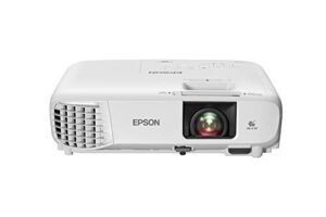 epson home cinema 880 3-chip 3lcd 1080p projector, 3300 lumens color and white brightness, streaming and home theater, built-in speaker, auto picture skew, 16,000:1 contrast, hdmi 2.0, white