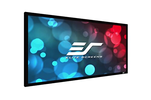 Elite Screens Sable Frame, 96-inch 2.35:1, Fixed Frame Home Theater Projection Projector Screen, ER96WH1-Wide