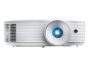 optoma eh335 1080p dlp professional projector | bright 3,600 lumens | business presentations & classrooms | network control | up to 15,000-hr lamp life | speaker built in | portable size