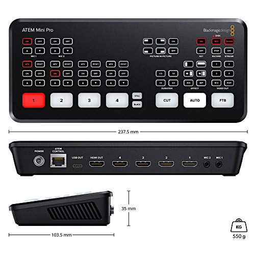 Blackmagic Design ATEM Mini Pro HDMI Live Stream Switcher