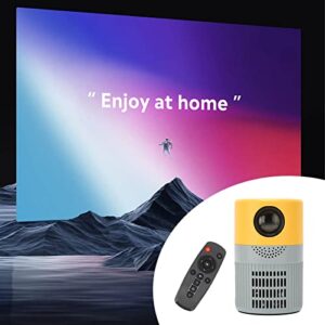 Zopsc-1 YT400 Home HD Projector, Mini Portable Projector, 1080P Dual Fan Cooling Movie Projector for DVD, with Cinematic