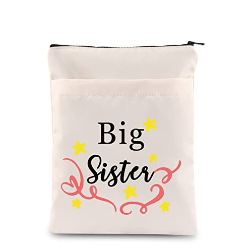 HOLLP Daughter Book Sleeve 2 Sisters Daughters Waterproof Zipper Pouch Mothers Day Gift from Daughter(Big Sister)