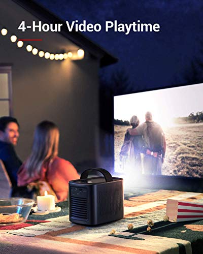 Nebula, by Anker, Mars II 300 ANSI Lumen Home Theater Portable Projector with 720p 30 to 150 Inch DLP Picture, Outdoor Projector, 10W Speakers, Android 7.1, 1-Second Autofocus (Renewed)