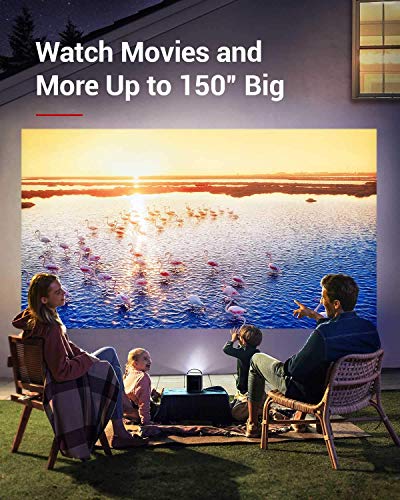 Nebula, by Anker, Mars II 300 ANSI Lumen Home Theater Portable Projector with 720p 30 to 150 Inch DLP Picture, Outdoor Projector, 10W Speakers, Android 7.1, 1-Second Autofocus (Renewed)