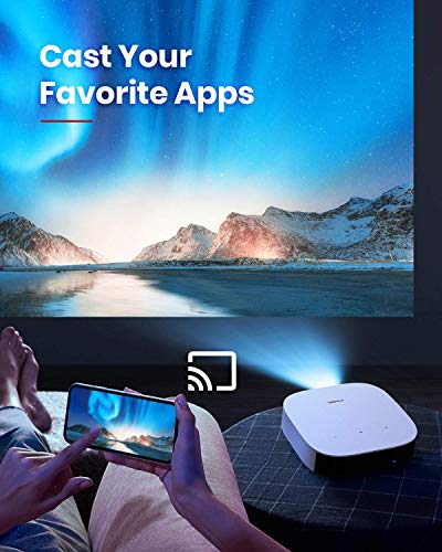 Anker Nebula Solar Portable 1080p Projector with Android TV 9.0 (5000+ Apps), Autofocus, Keystone Correction, Digital Zoom, Built-in Stand, 3Hr Battery Life for Indoor/Outdoor(Renewed)