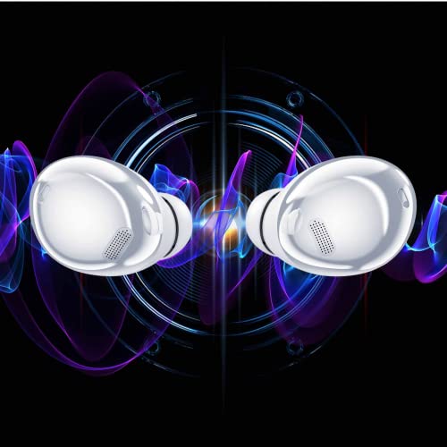 UrbanX Street Buds Pro Bluetooth Earbuds for Nokia 1.4 True Wireless, Noise Isolation, Charging Case, Quality Sound, Water Resistant (US Version) - Frost White