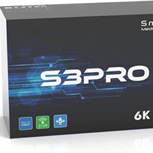 Super Box S3 PRO, S3pro 2023, Combo Bundle, 2 HDMI, 1 Voice and 1 Full Keyboard Remote, (Comes with Easy Detailed Install Instructions, Great Customer Support)