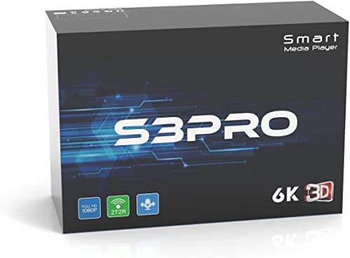 Super Box S3 PRO, S3pro 2023, Combo Bundle, 2 HDMI, 1 Voice and 1 Full Keyboard Remote, (Comes with Easy Detailed Install Instructions, Great Customer Support)