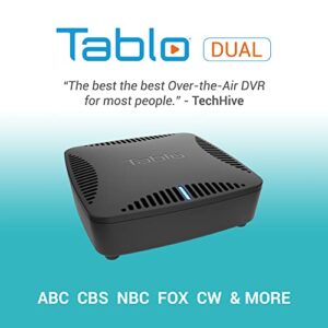 Tablo Dual LITE [TDNS2B-02-CN] Over-The-Air [OTA] Digital Video Recorder [DVR] - with WiFi, Live TV Streaming, Black