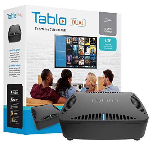 Tablo Dual LITE [TDNS2B-02-CN] Over-The-Air [OTA] Digital Video Recorder [DVR] - with WiFi, Live TV Streaming, Black