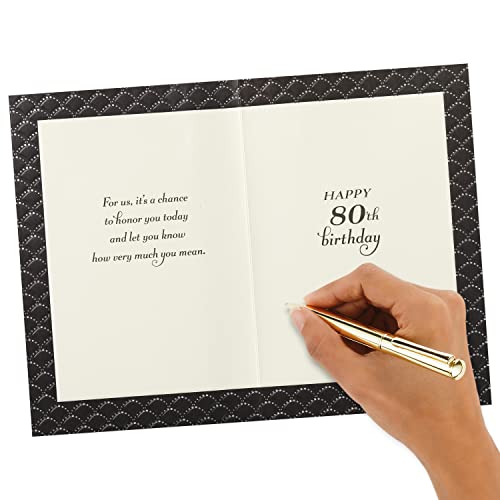 Hallmark 80th Birthday Card (Honor You Today) (5RZB2007)