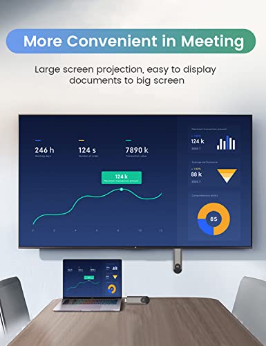 NAMCIM Wireless HDMI Transmitter and Receiver, Designed only for Laptop and PC, Plug & Play, Wireless HDMI Dongle Adapter for Streaming Video/Audio from Laptop/PC to HDTV Projector