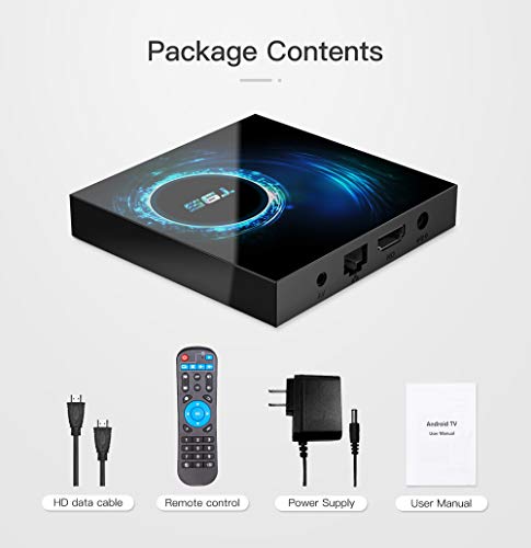 Android 10.0 TV Box, T95 Android Box 4GB RAM 32GB ROM Allwinner H616 Quad-core Smart Android TV Box 64bit, Support 2.4G/5.0G Dual WiFi 6K Utral HD / 3D / H.265 with Bluetooth 5.0