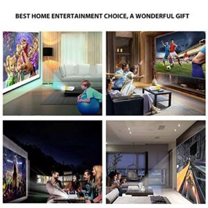 Mini Projector,1080P Full HD LED Video Projector Home Theater Beamer,Indoor&Outdoor Portable Projector,Ideal for Living Room /Bedroom/Camping/Travel/Party