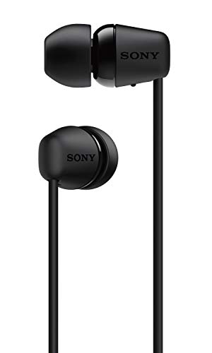 Sony WI-C200 Wireless in-Ear Headset/Headphones with mic for Phone Call, Black (WIC200/B)