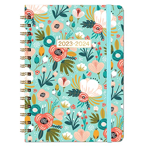 Planner 2023-2024 - Weekly Monthly Planner 2023-2024, July 2023 - June 2024, 12 Monthly Weekly Planner with Tabs, Hardcover, 6.4‘’ x 8.3'' Calendar Planner with Elastic Closure, Inner Pocket