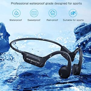 HIWEFEN Bone Conduction Headphones Bluetooth 5.3 Wireless Open Ear Sport Earphones with Mic, 8Hr Playtime, Waterproof Sweat-Proof Over Ear Conducting Headphones for Running, Workout, Gym, Cycling