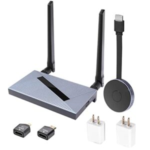 daigie wireless hdmi transmitter & receiver kit – long range signal, 98ft / 30m distance through walls, floors & ceilings – connect smartphone, tablet, or laptop to tv without cables – 4k hd streaming