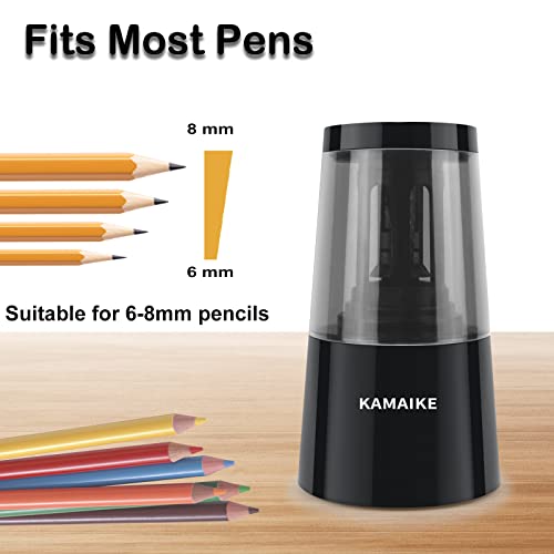 Pencil Sharpener, Electric Pencil Sharpener, Colored Pencil Sharpener, Automatic Pencil Sharpeners Plug in for 6-8mm No.2/Colored Pencils