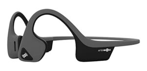 aftershokz air bone conduction wireless bluetooth headphones, slate grey