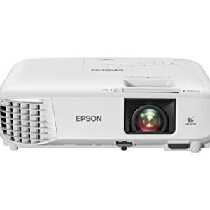 Epson Home Cinema 880 3-chip 3LCD 1080p Projector, 3300 lumens Color and White Brightness, Streaming and Home Theater, Built-in Speaker, Auto Picture Skew, 16,000:1 Contrast, HDMI 2.0, White (Renewed)