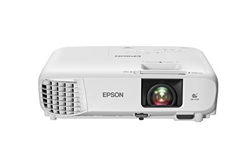 Epson Home Cinema 880 3-chip 3LCD 1080p Projector, 3300 lumens Color and White Brightness, Streaming and Home Theater, Built-in Speaker, Auto Picture Skew, 16,000:1 Contrast, HDMI 2.0, White (Renewed)