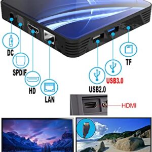 Android TV Box 11.0,2023 Smart TV Box RK3318 2GB 16GB Support 2.4G 5.8G WiFi Bluetooth 4.1 Ethernet LAN 3D 4K Video Android Box Set Top TV Box