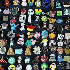 Disney Pins Trading Lot - Assorted Pin Enamel/Metal Set with Mouse Backing Collector for Book Tradable Individually Bagged No Doubles Perfect Gifts or Present kids Birthday (15), White