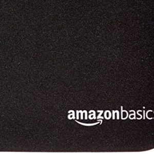 Amazon Basics Gaming Computer Mouse Pad -Cloth with rubberized base, Black