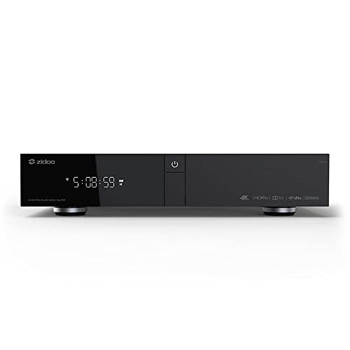 zidoo Z1000Pro 4K Media Player, RTD1619DR Chipset, Android 9.0 OS, Support HDR10+ and All HDR Technoly, Hidden HDD Bay and Antennas WOL, Smart HDR Android TV Box