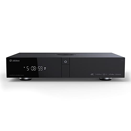 zidoo Z1000Pro 4K Media Player, RTD1619DR Chipset, Android 9.0 OS, Support HDR10+ and All HDR Technoly, Hidden HDD Bay and Antennas WOL, Smart HDR Android TV Box