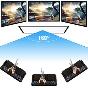 VEVOR Projection Screen 120inch 16:9 Movie Screen Fixed Frame 3D Projector Screen for 4K HDTV Movie Theater Home