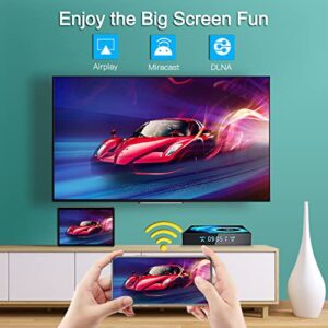 T95 Android TV Box Android 10.0 TV Box 2022 4GB RAM 32GB ROM Smart TV Box 4K Android Box H616 Quad-core with 2.4G 5G Wi-Fi 6K H.265 HDR Bluetooth 3D USB Ethernet TV Box Android