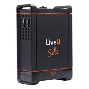 liveu solo wireless live video streaming encoder facebook live, twitch, youtube, and twitter live video streams