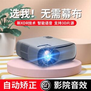 ZSEDP Projector Office Support 4K High Brightness LED Screen Voice Mini Home Projector