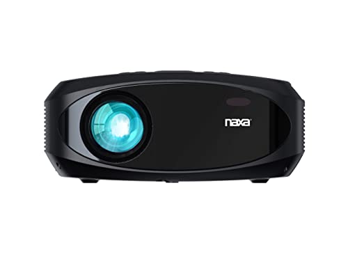 Naxa Electronics NVP-3002C 210″ Home Theater LCD Projector Combo with 100" Portable Screen, Remote, and Case, Gaming Consoles, Bluetooth, HDMI x 2, USB 2.0, MicroSD Support, Black