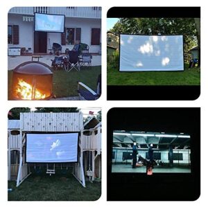 ZSEDP Projector Screen Outdoor 150 200 inch 300 inch White Cloth Material 180 250 inch Optional 16:9 / 4:3 for LED proyector ( Size : 300 inch )