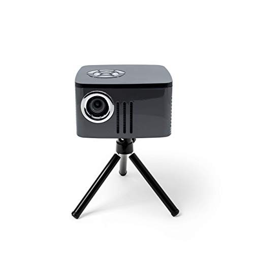 AAXA P7 Mini Projector with Battery, Native 1080P Full HD Resolution, 30,000 Hours LED Projector, Onboard Media Player (Renewed)