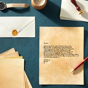 96 Sheets Vintage Printer Paper for Writing Letters, Message in a Bottle (Double Sided, 8.5x11 In)