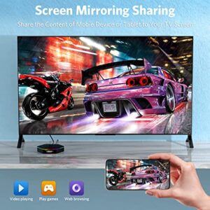 Android 12.0 TV Box, T95Z Plus Android TV Box Allwinner H618 Quadcore 4GB RAM 32GB ROM Support 6K 3D 1080P 2.4/5.0GHz WiFi BT5.0 10/100M Ethernet HDMI 2.0 H.265 Smart TV Box