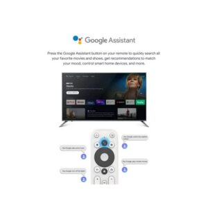 ONN Android TV 4K UHD Streaming Device with Voice Remote Control Google Assistant & High Speed HDMI Cable (100026240)