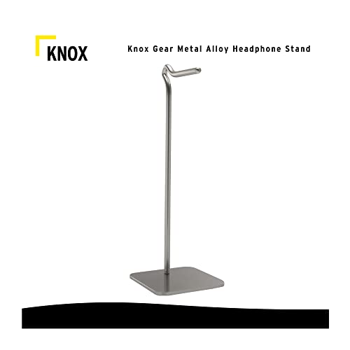 Knox Gear Metal Alloy Headphone Stand Compatible with All Headphones Including Gaming, Over-Ear, and Noise Cancelling headsets