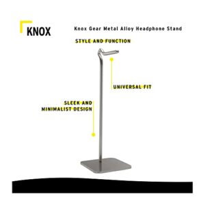 Knox Gear Metal Alloy Headphone Stand Compatible with All Headphones Including Gaming, Over-Ear, and Noise Cancelling headsets