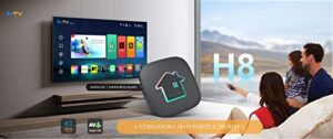 braatv 2022 htv8 box brazil h8 tv brazil new version brazilian tv box support 2.4ghz/ 5ghz wifi 4k uhd bluetooth 5.0