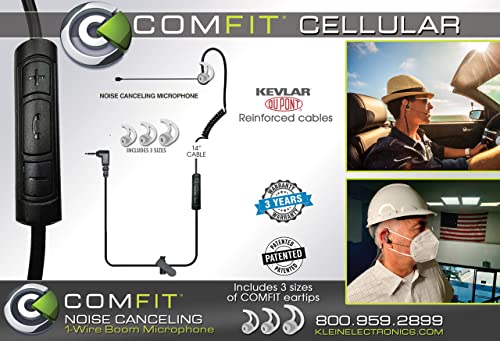 Klein Electronics - ComFit Noise Canceling Boom Microphone Earpiece