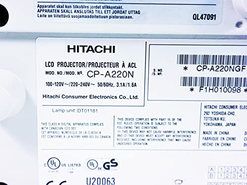 Hitachi CP-A220N Ultra Short Throw Projector HDMI XGA 2200 Lumens